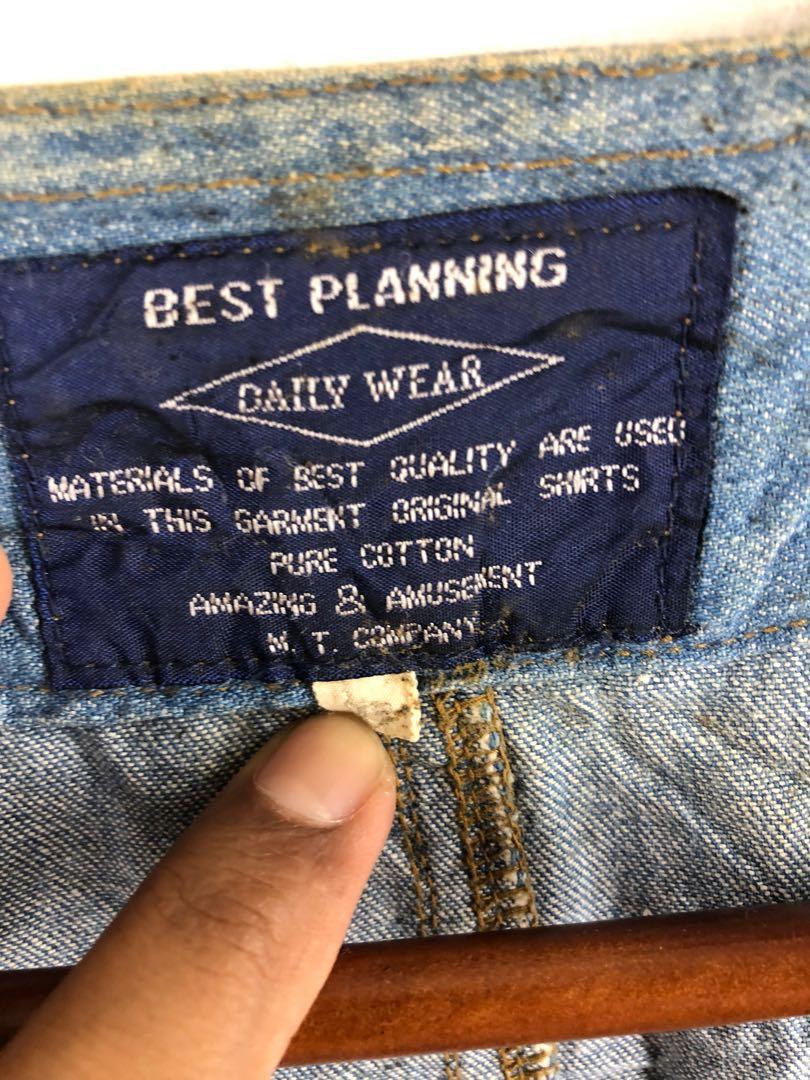 Best Planning Vest Jeans, Men's Fashion, Tops & Sets, Vests on Carousell