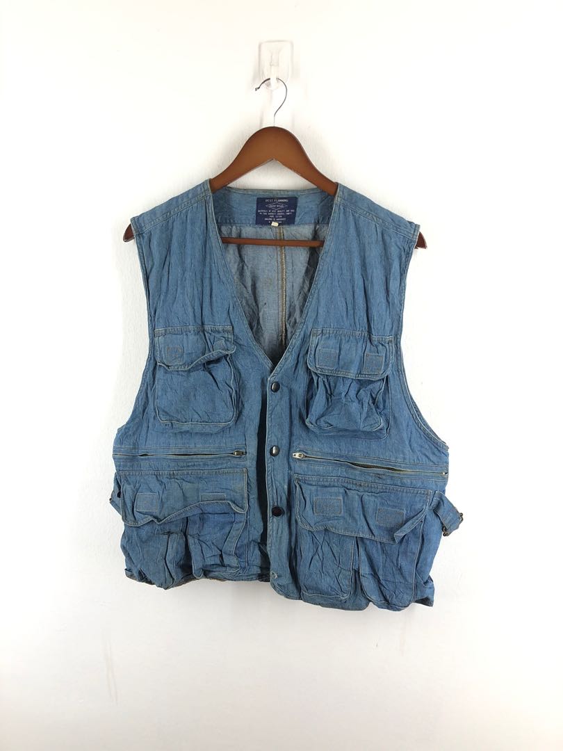 Best Planning Vest Jeans, Men's Fashion, Tops & Sets, Vests on Carousell