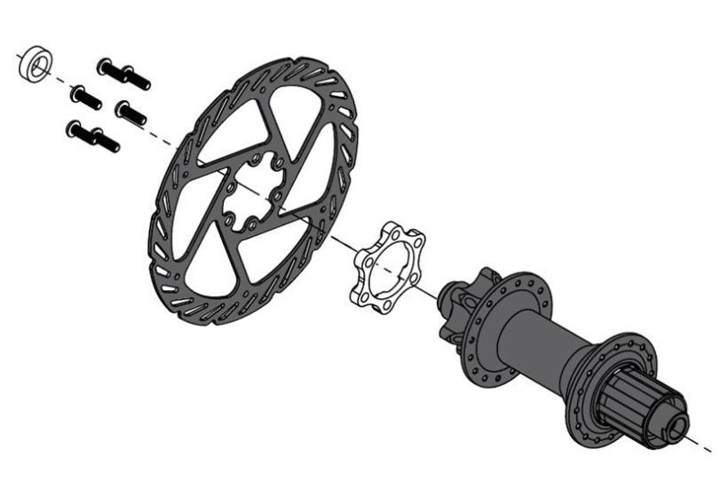 Boost Rotor Hub Converter 100 x 15 -110 x 15mm(Front) 142 x 12 -148 x ...