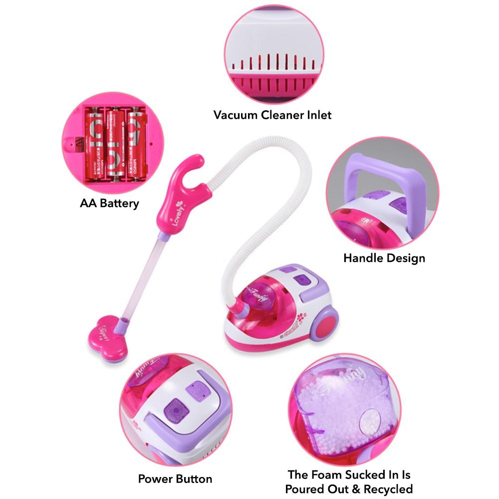BRANDNEW CLEANING TROLLEY TOY with VACUUM CLEANER TOY SET, Hobbies ...