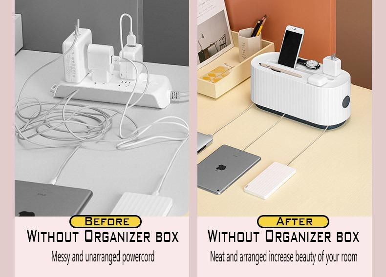 Cable Storage Organizer Box / Extension Computer Wire Socket Plug ...