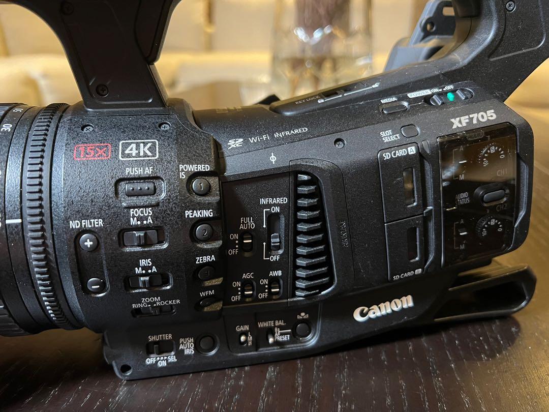 Canon XF705 4K 1" Sensor XF-HEVC H.265 Pro Camcorder - NEW CONDITION ...
