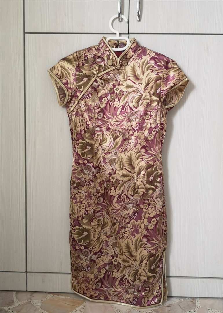 Cheongsam - gold color, Women's Fashion, Dresses & Sets, Traditional ...