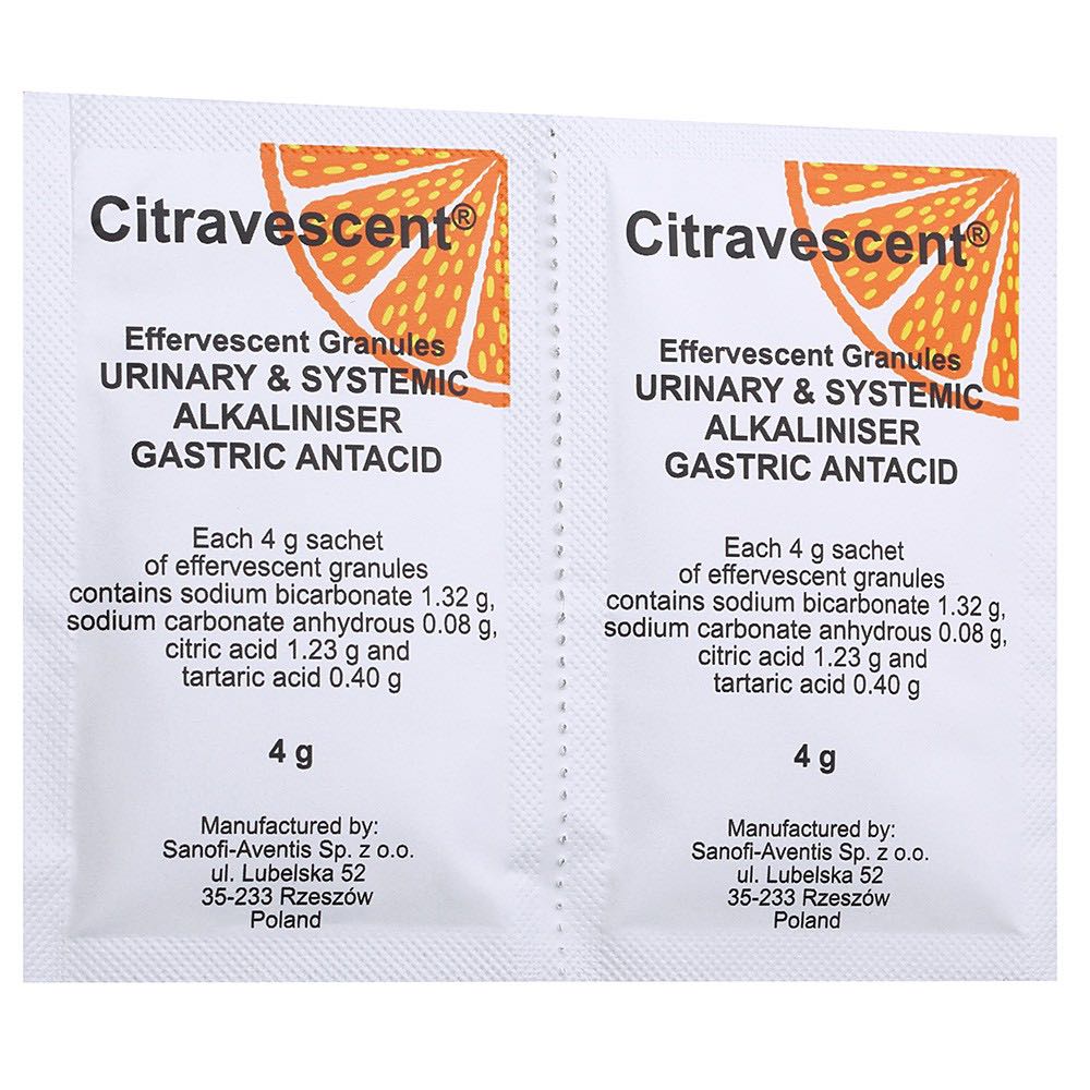 Citravescent (Urinary & Systemic Alkaliniser Gastric Antacid), Health ...