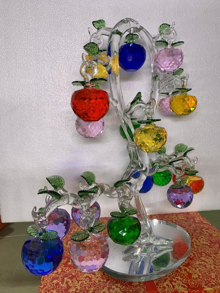 Crystal apple tree, Furniture & Home Living, Home Decor, Vases ...