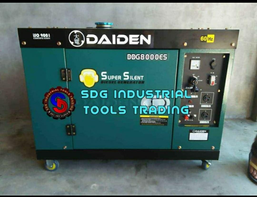 DAIDEN Japan DDG8000ES 7kva Diesel Silent Type Generator - 100% ...