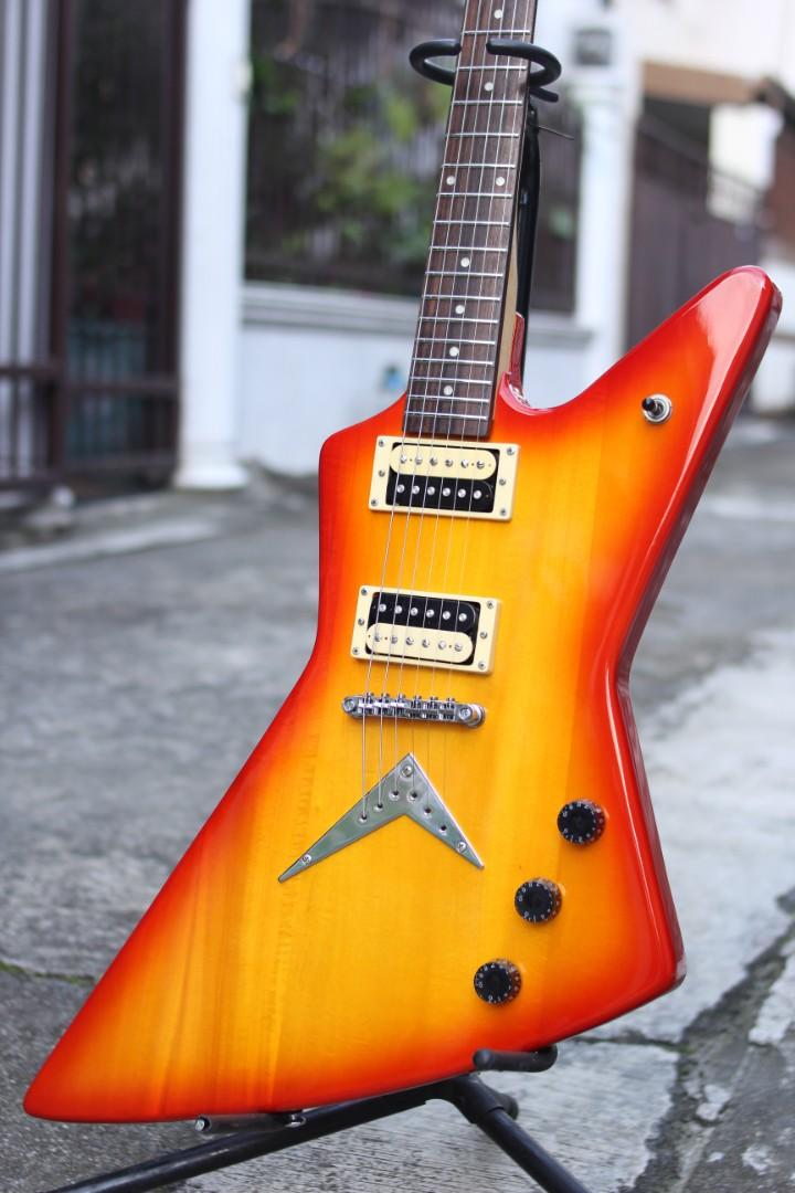 Dean ZX Explorer (Cherry Sunburst), Hobbies & Toys, Music & Media ...