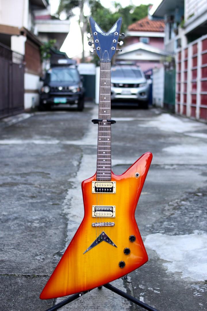 Dean ZX Explorer (Cherry Sunburst), Hobbies & Toys, Music & Media ...