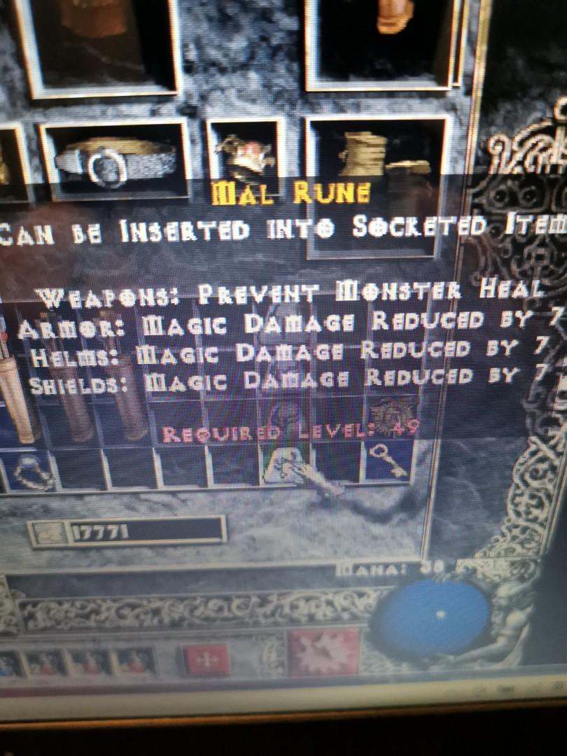 Diablo 2 mal rune, Video Gaming, Gaming Accessories, In-Game Products ...