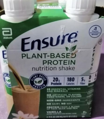 Ensure plant based protein bundel 4pcs, Health & Nutrition, Health ...
