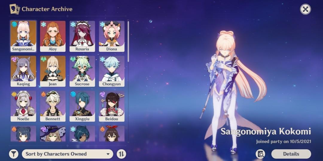 Genshin Impact account |4 five star | wolf gravestone (wgs) ,keqing ...