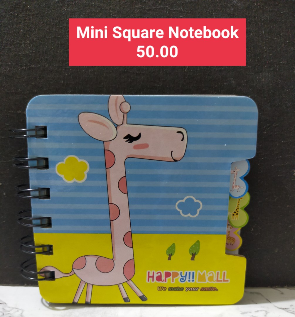 Giraffe Mini Square Notebook Hobbies And Toys Stationary And Craft