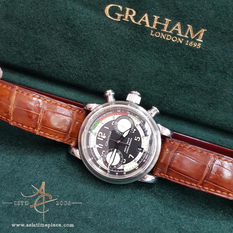 Graham Aeroflyback Chronograph Watch 2AFAS, Luxury, Watches on Carousell