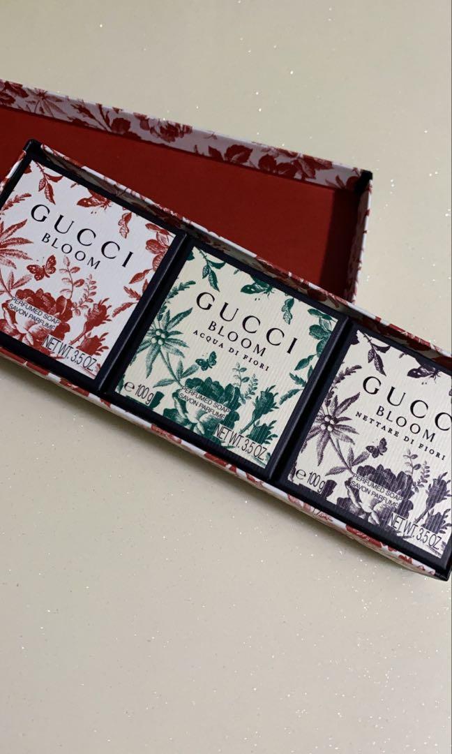 Gucci Bloom Perfumed Soap Set (3 in 1 box), Beauty & Personal Care ...