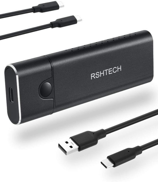 H1018 RSHTECH Aluminum M.2 NVMe NGFF SSD Enclosure M.2 NVMe Adapter RTL9210B chip USB 3.2 Gen 2 ...