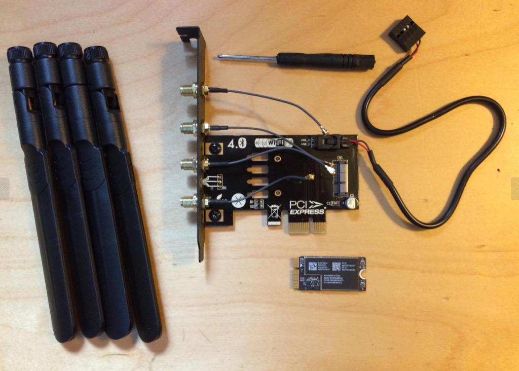 Hackintosh PCIe Wifi Bluetooth Adapter with original Apple iMac Wifi ...