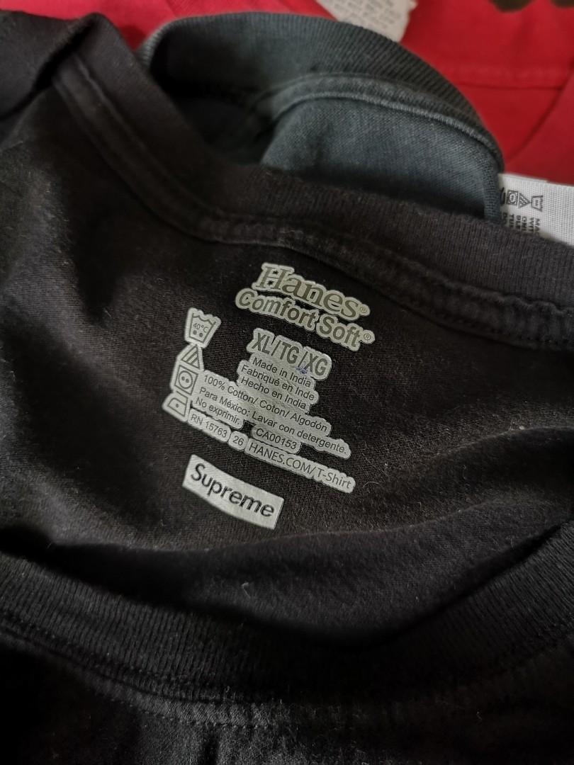 Hanes x Supreme, Men's Fashion, Tops & Sets, Tshirts & Polo Shirts on ...