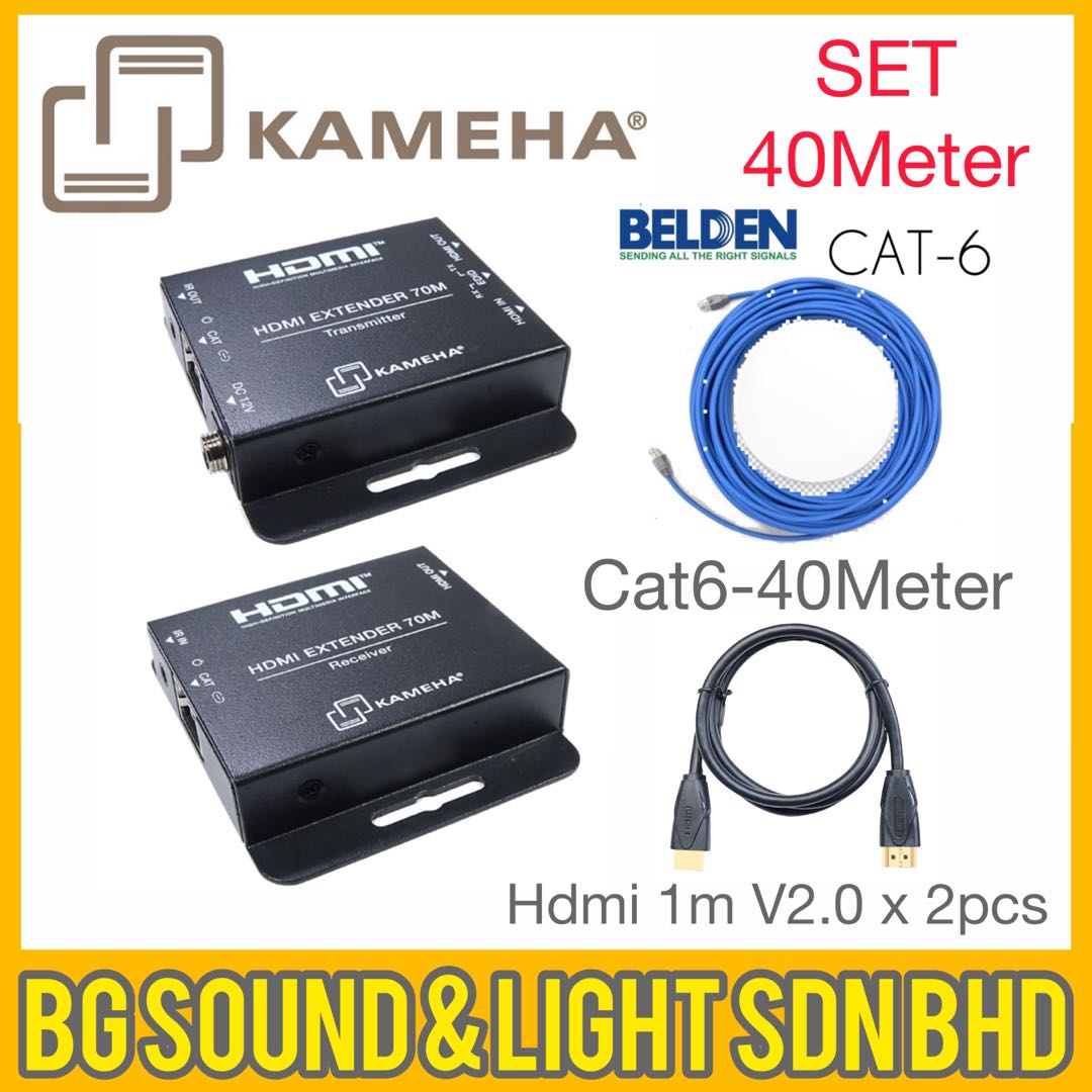 HDMI EXTENDER 40METER SET, Audio, Other Audio Equipment on Carousell