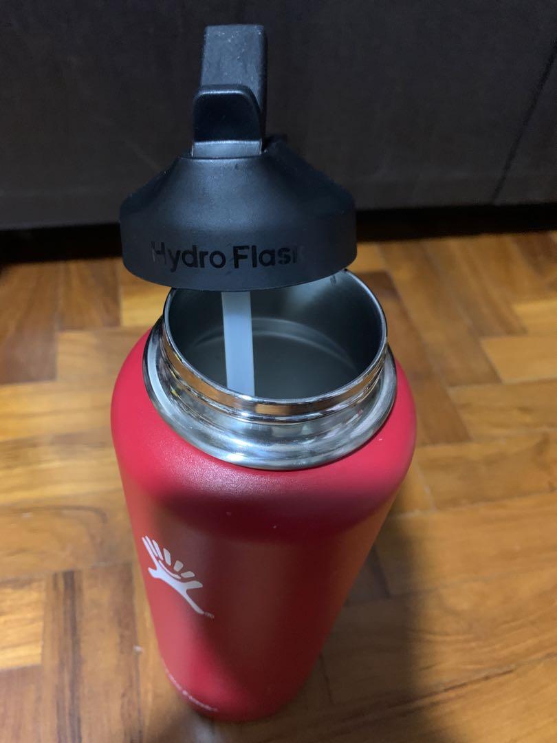 Hydro Flask Red (40 oz) and White (32 oz), Furniture & Home Living ...