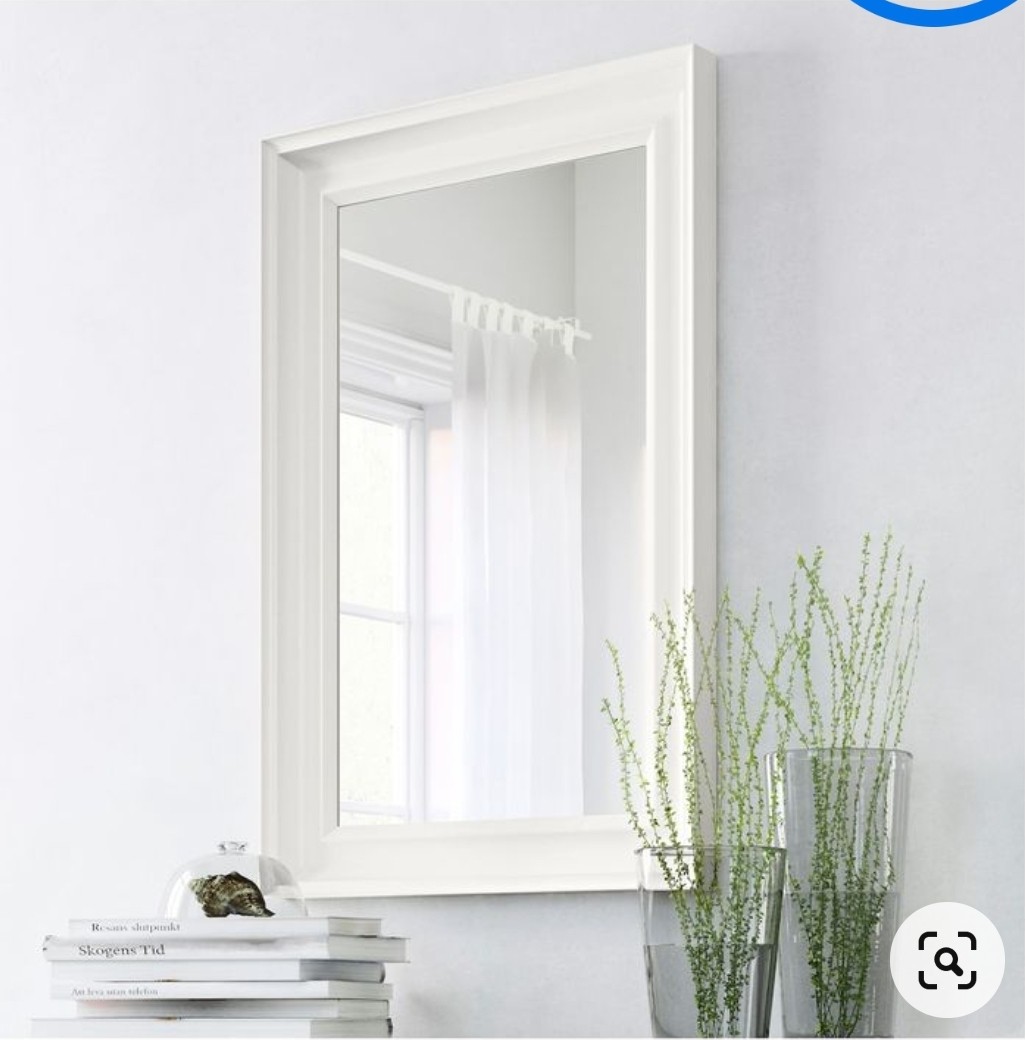 Ikea hemnes white mirror 60cm x 90cm, Furniture & Home Living, Home ...