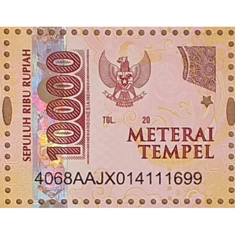 Materai Indonesia Stamp duty 10000 - 10k, Hobbies & Toys, Memorabilia ...