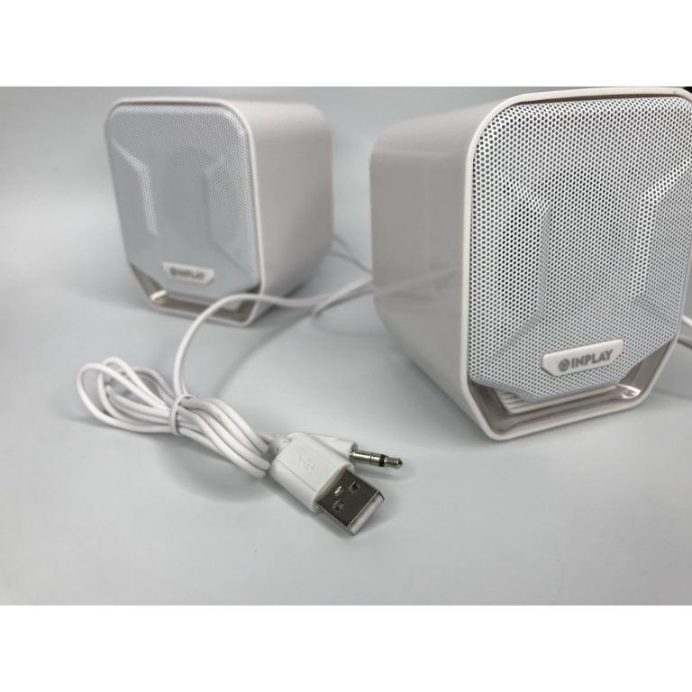 INPLAY (MS-003) RGB MOBILE GAMING & MUSIC SPEAKER, COLOR WHITE, Audio ...