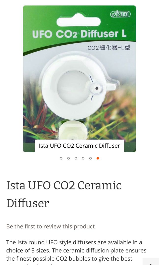 ISTA large UFO diffuser and CO2 pipe holder (2 PCs), Pet Supplies, Homes & Other Pet Accessories ...
