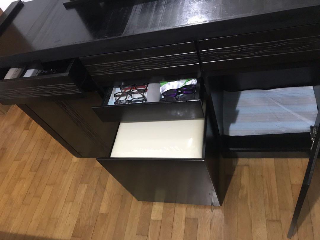 King size bed set with dressing table, Furniture & Home Living ...