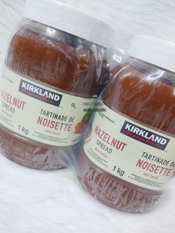 Kirkland Signature Hazelnut Spread with Cocoa 1 kg, 2-count, Food ...