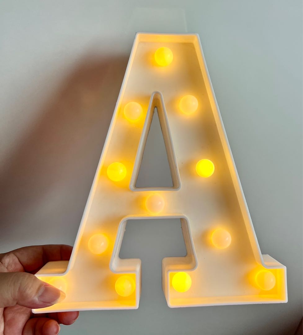 Letter A light only , Furniture & Home Living, Lighting & Fans ...