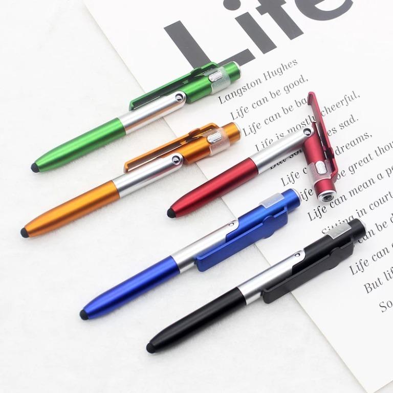 (Light31)Universal 4 in 1 Multifunction LED Light Folding Stylus Pen ...