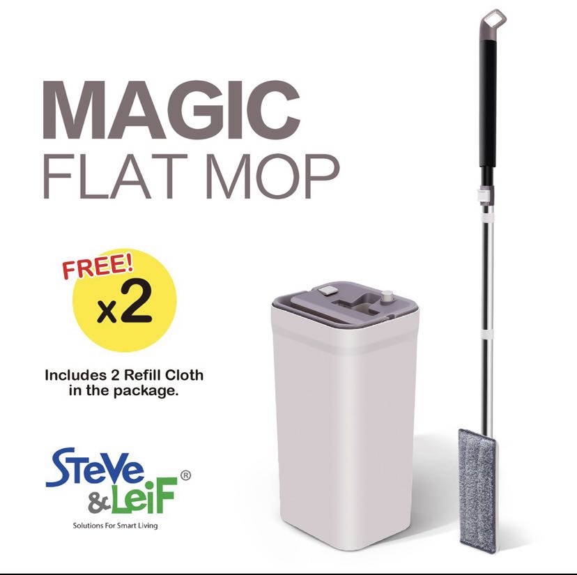 Magic Flat Sweep 2-in-1 Mop by Steve and Leif Company, TV & Home ...