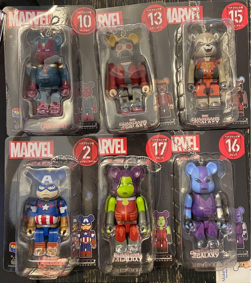 Marvel Bearbrick 100% Avengers and Guardians of the Galaxy, 興趣及遊戲, 玩具 ...