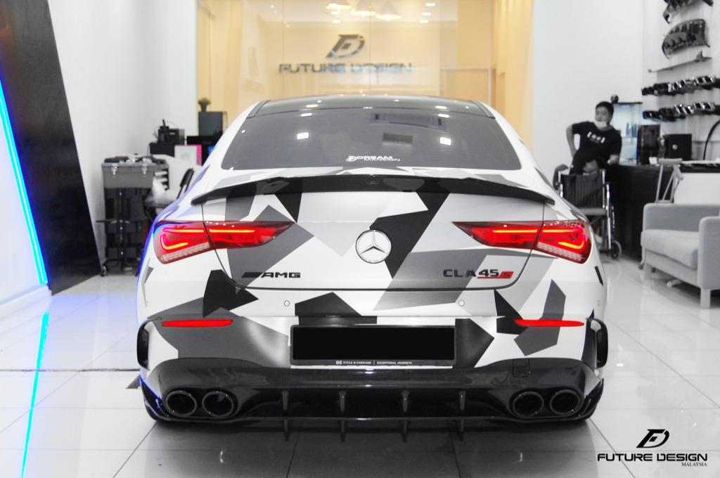 Mercedes Benz Merc CLA Class CLA45 CLA45S AMG C118 W118 Carbon Fiber ...
