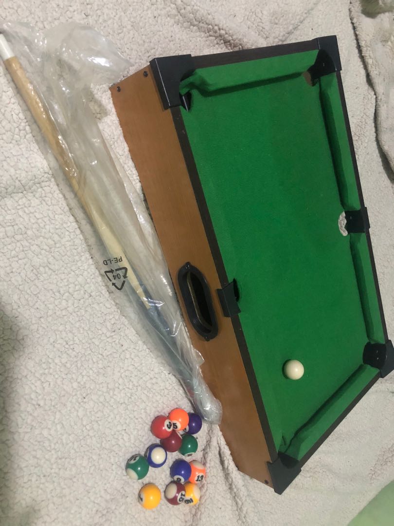 Mini wooden pool table loose, Hobbies & Toys, Toys & Games on Carousell