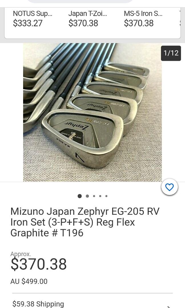 Mizuno Zephyr Golf Sst, Sports Equipment, Sports & Games, Golf on Carousell