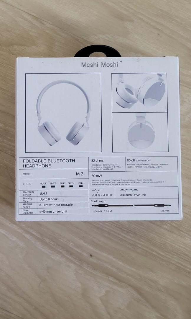 MOSHI MOSHI BLUETOOTH HEADSET, Audio, Headphones & Headsets on Carousell