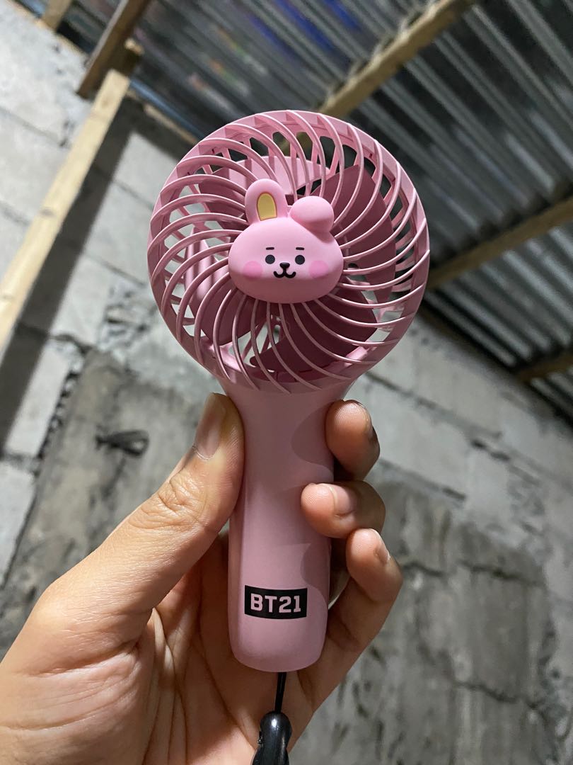 Official BT21 Cooky Mini Baby Handy Fan, Furniture & Home Living ...