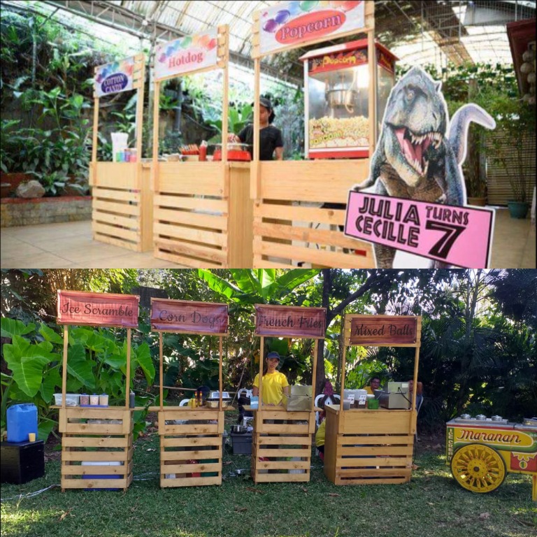Party Food Carts and Game Booths - Popcorn, Cotton candy, Ice scramble ...