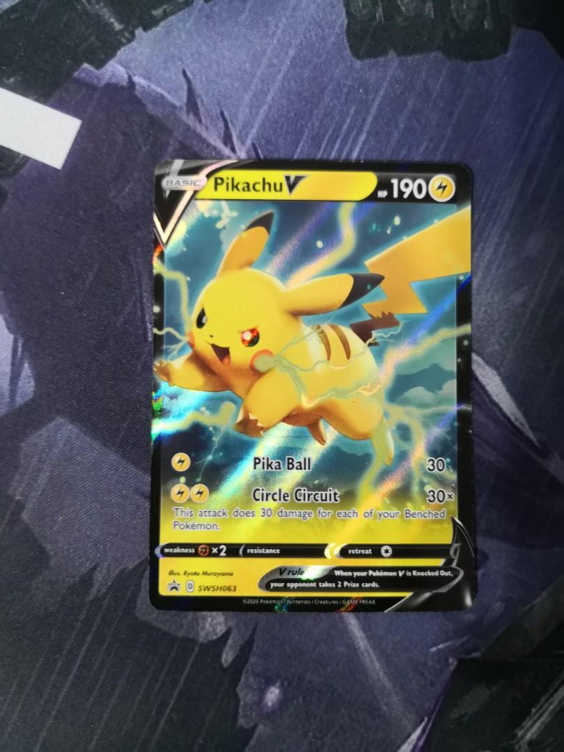 Pikachu V Promo Pokémon Pokemon TCG Pokemon Cards, Hobbies & Toys, Toys ...