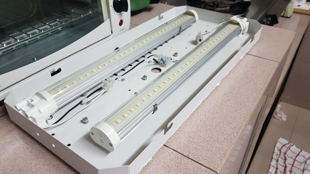 PLL LED light tubes and holder, Furniture & Home Living, Lighting ...