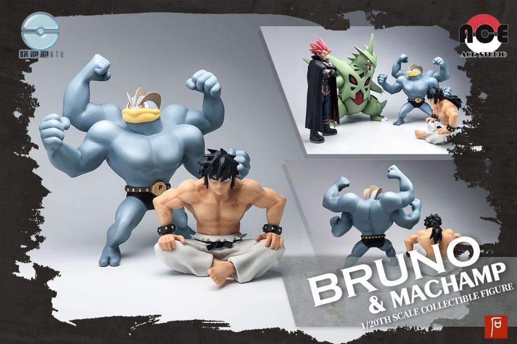 [PO] ACE Studio - Pokemon Bruno And Machamp Figure Statue, Hobbies ...