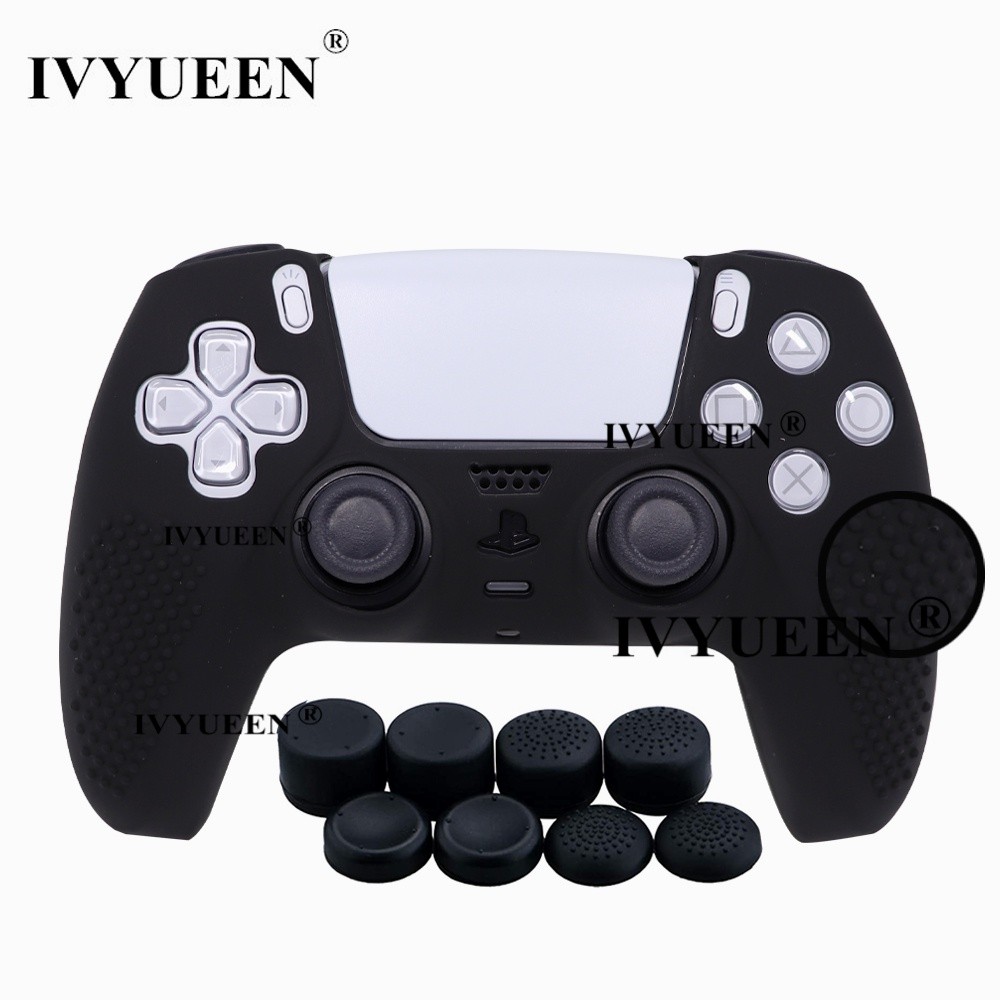 Ps5 controller silicon cover with 8 caps(BLACK), Video Gaming, Gaming ...