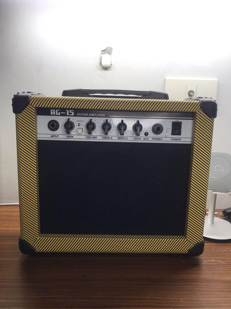 RJ ELECTRIC GUITAR AMPLIFIER (15 WATTS), Hobbies & Toys, Music & Media ...