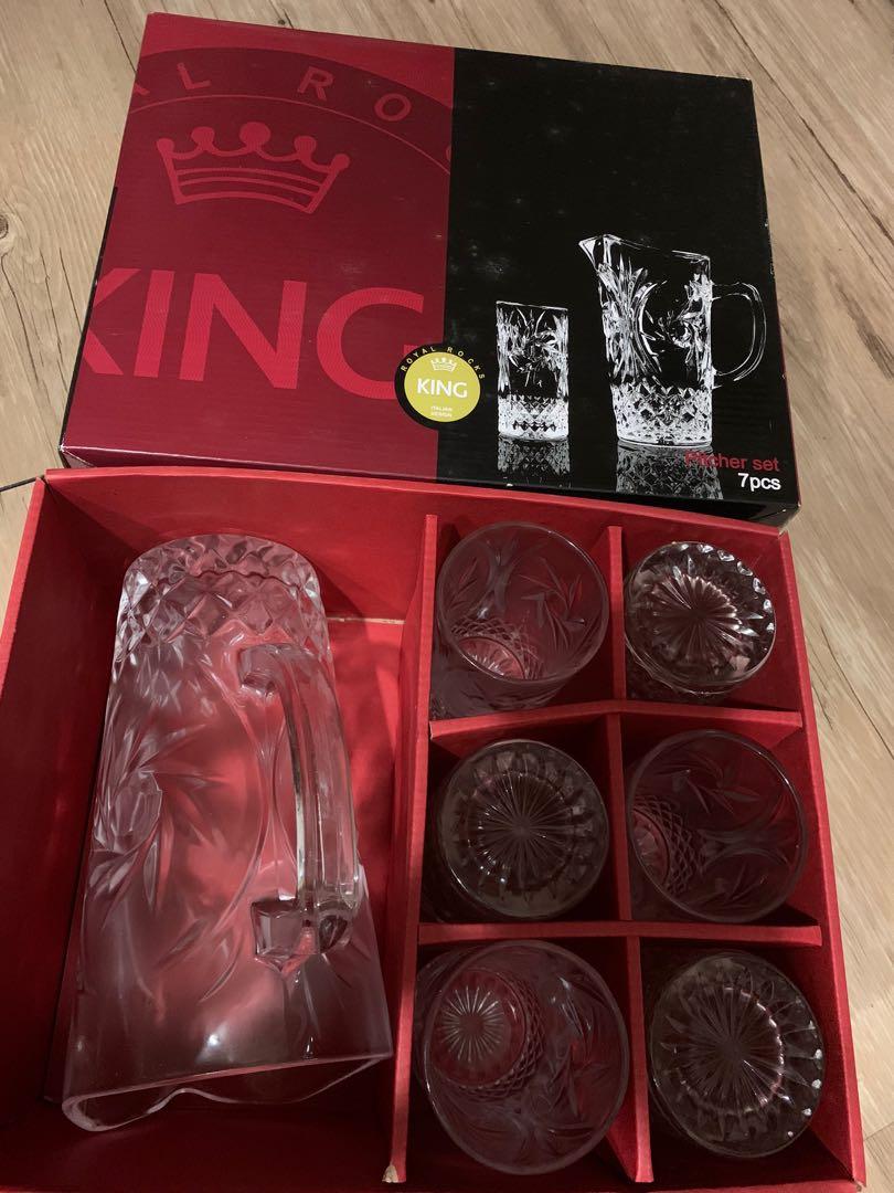 Royal Rocks King Pitcher Set, Furniture & Home Living, Kitchenware ...