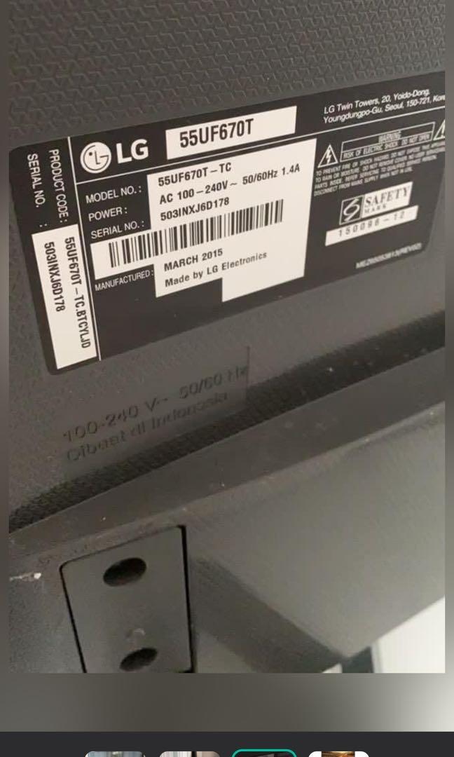 Selling LG tv, TV & Home Appliances, TV & Entertainment, TV on Carousell