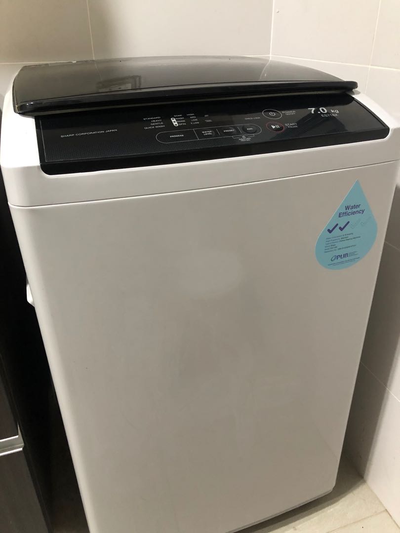 Sharp Top Load Washing Machine (7kg) ES718X (only 6 months old), TV ...