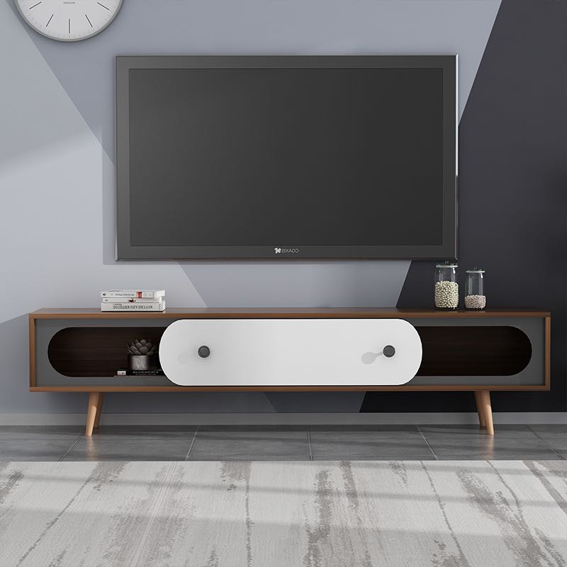 Sliding Door Modern TV Console, Furniture & Home Living, Furniture, TV ...