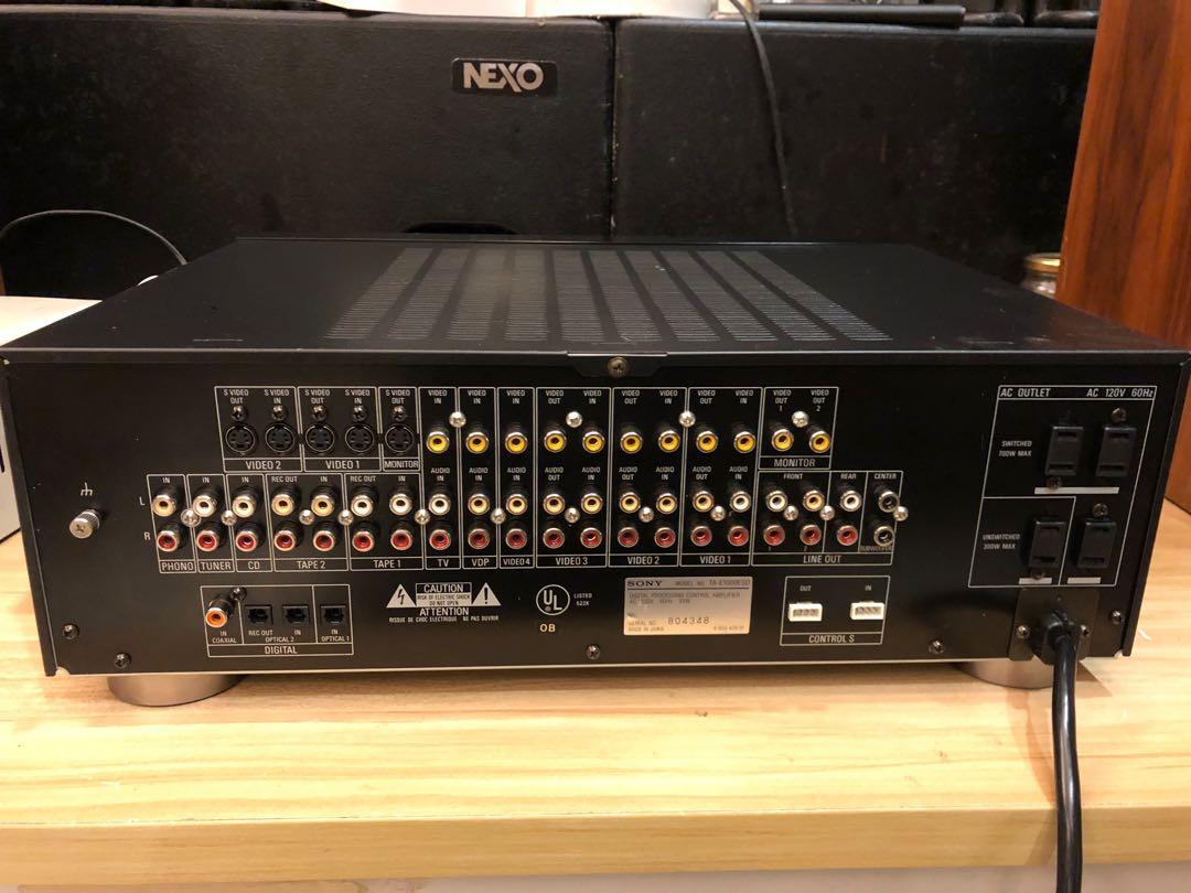 Sony TA-E1000ESD Digital Processing Control Amplifier/Preamplifier Made in Japan 110v ...