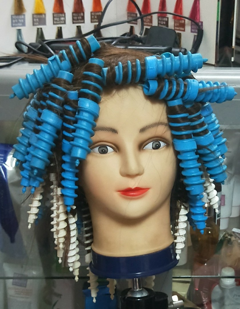 Spiral perm Hairstyle, Beauty & Personal Care, Hair on Carousell